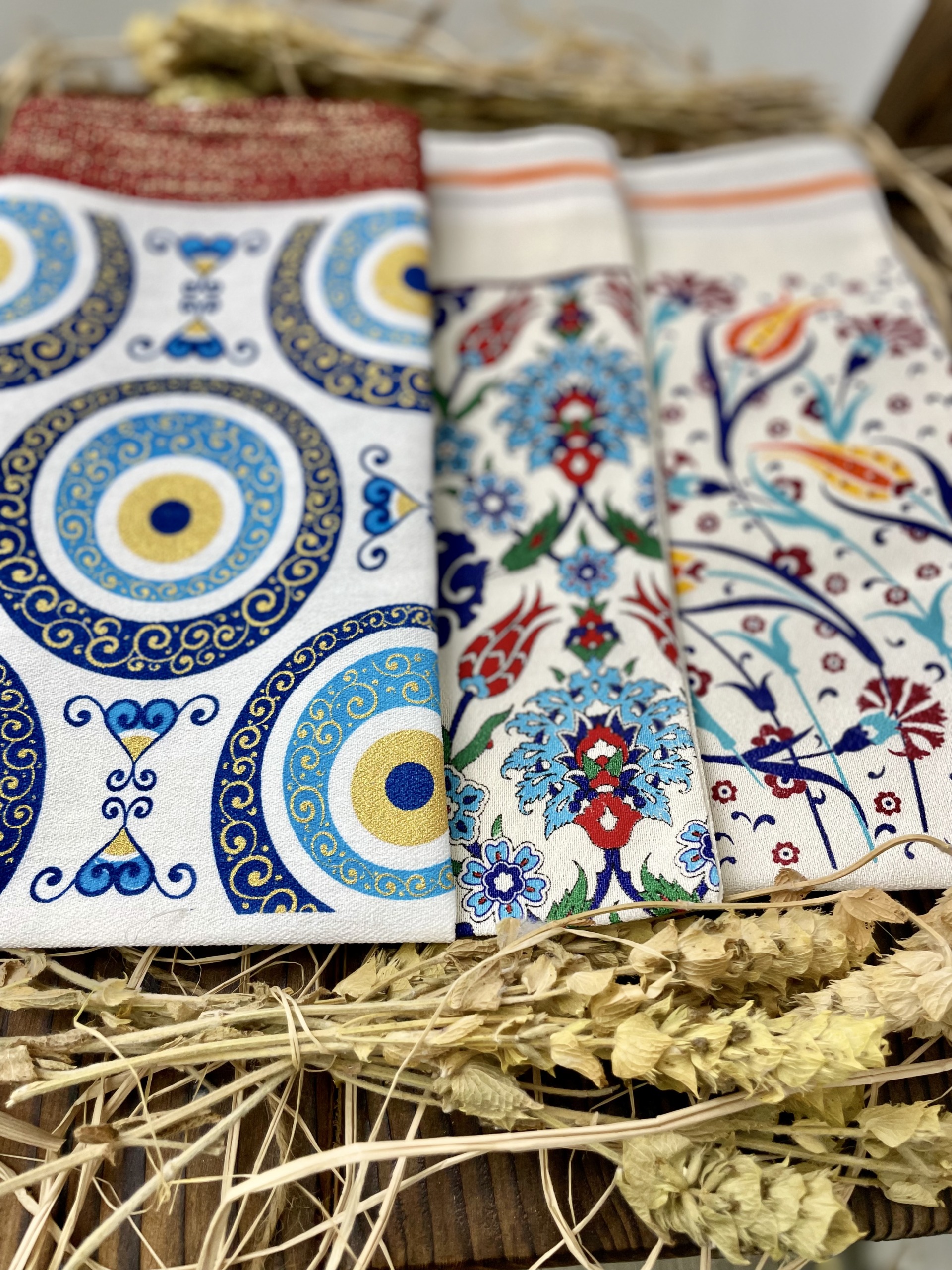 Çini Desen Hamam Kese – Kurular Tekstil – Organik Tekstil